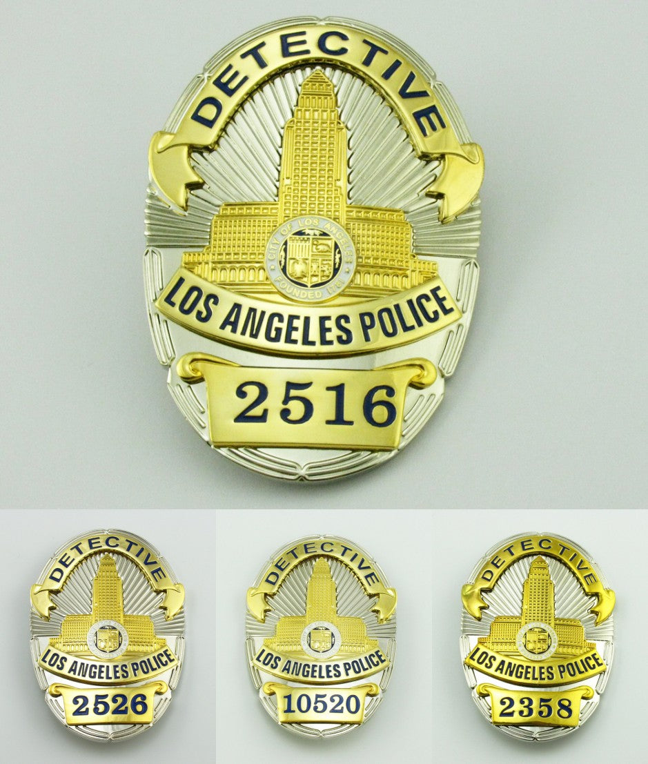 LAPD Detective Los Angeles Police Badge Replica Movie Props – Cop Collectibles