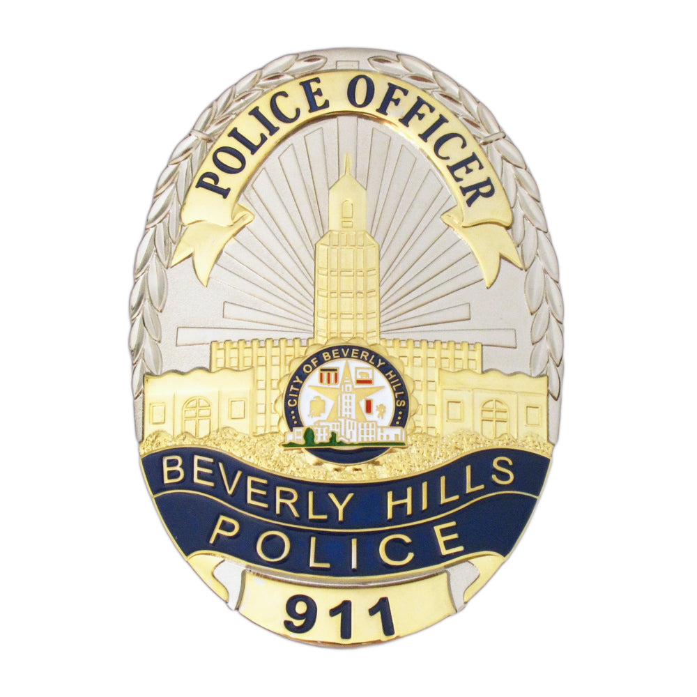 US BHPD Beverly Hills Police Officer #911 Badge Replica Movie Props ...