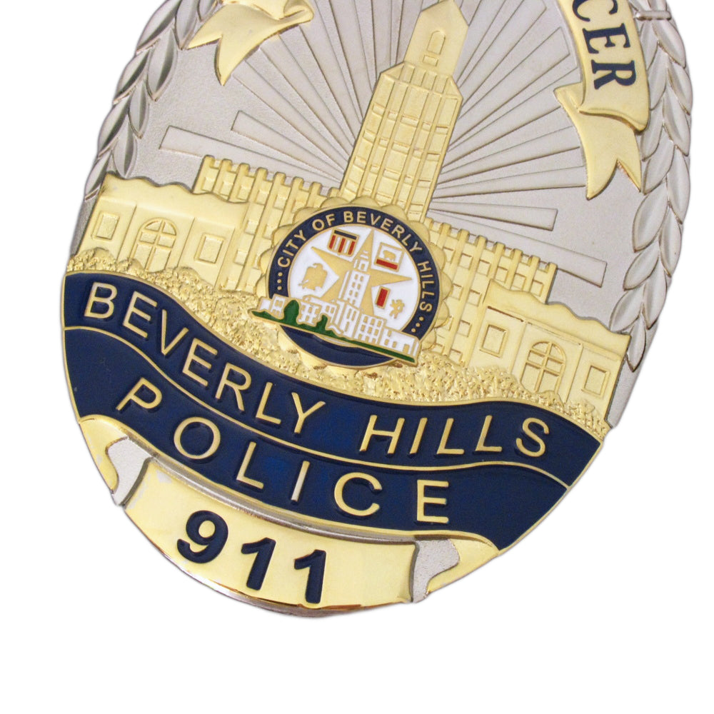 US BHPD Beverly Hills Police Officer #911 Badge Replica Movie Props ...