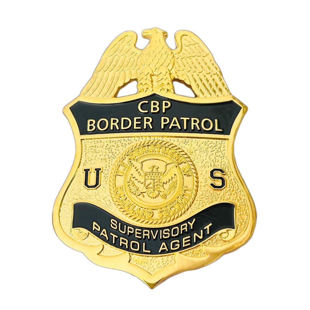 US CBP SBPA Supervisory Border Patrol Agent Badge – Cop Collectibles