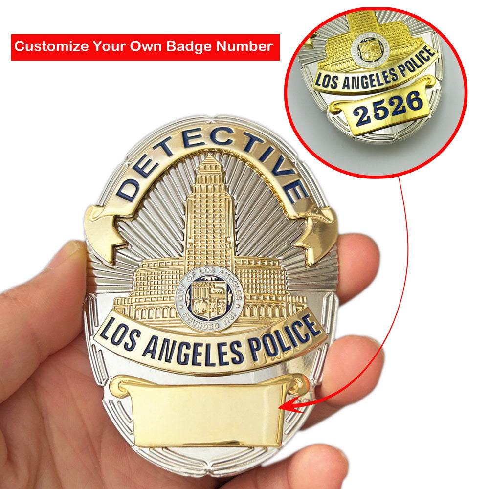 LAPD Detective Los Angeles Police Badge *Customizable Badge Number ...