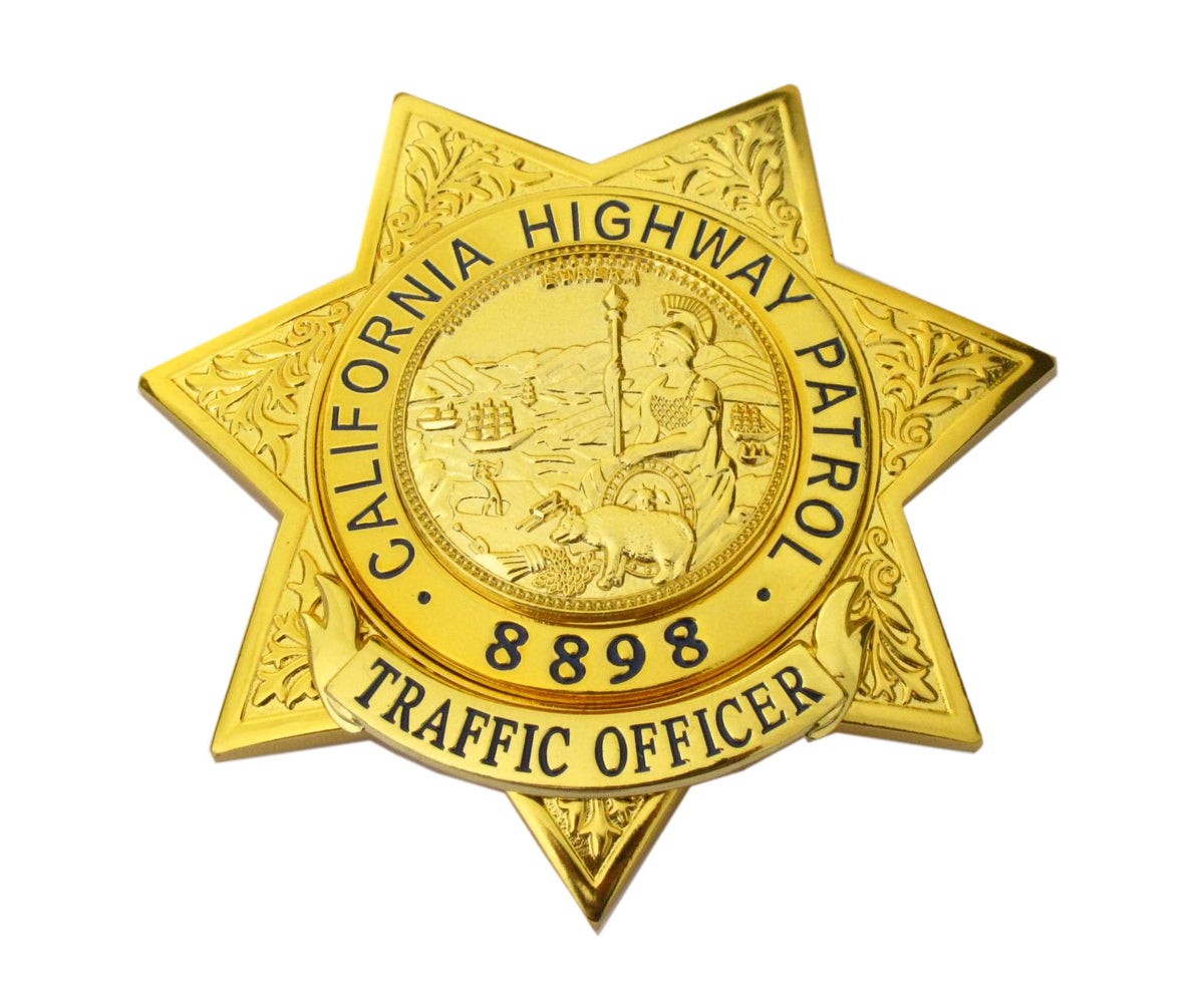CHP Traffic Officer Badge Replica Movie Props With No.8898 – Cop ...
