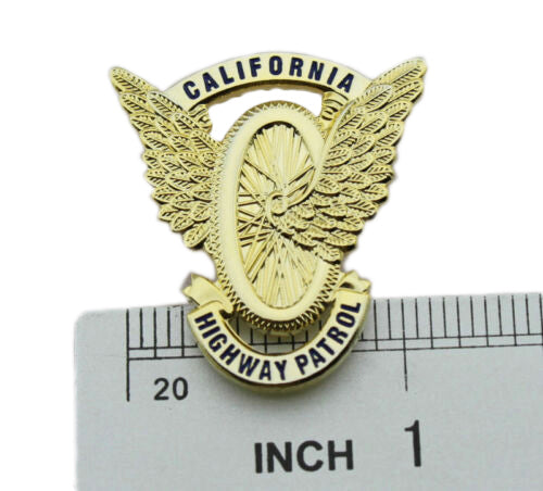 CHP California Highway Patrol Motorcycle Police Badge Wings Mini Pin M ...