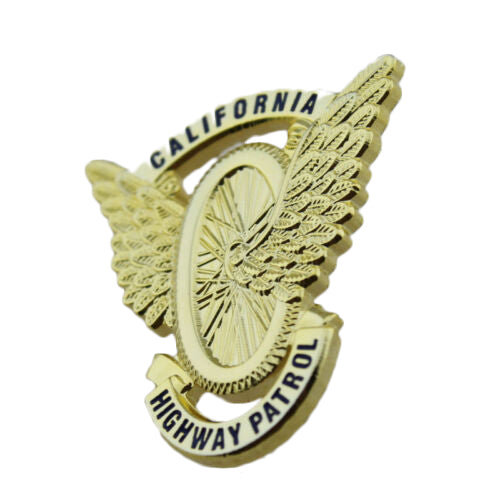 CHP California Highway Patrol Motorcycle Police Badge Wings Mini Pin M ...