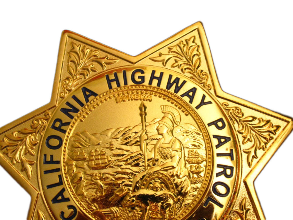 US CHP Officer California Highway Patrol Badge Replica Movie Props Wit ...