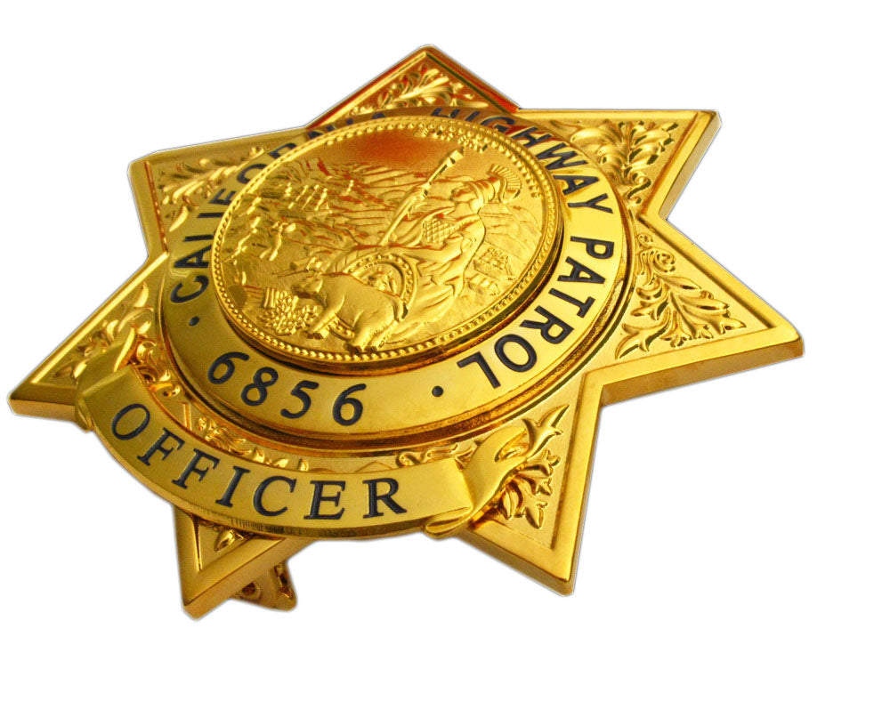 US CHP Officer California Highway Patrol Badge Replica Movie Props Wit ...