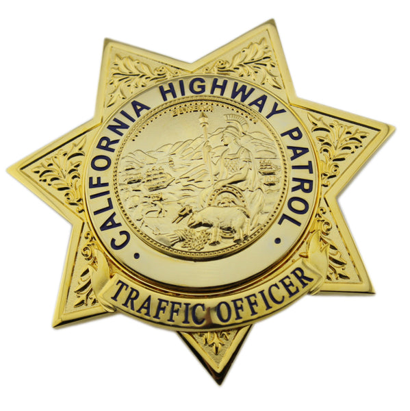 US CHP California Highway Patrol Traffic Officer Badge Replica Movie P ...