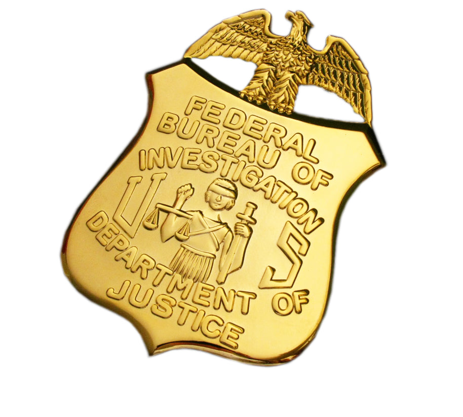 FBI Department Of Justice Badge Replica Movie Props – Cop Collectibles
