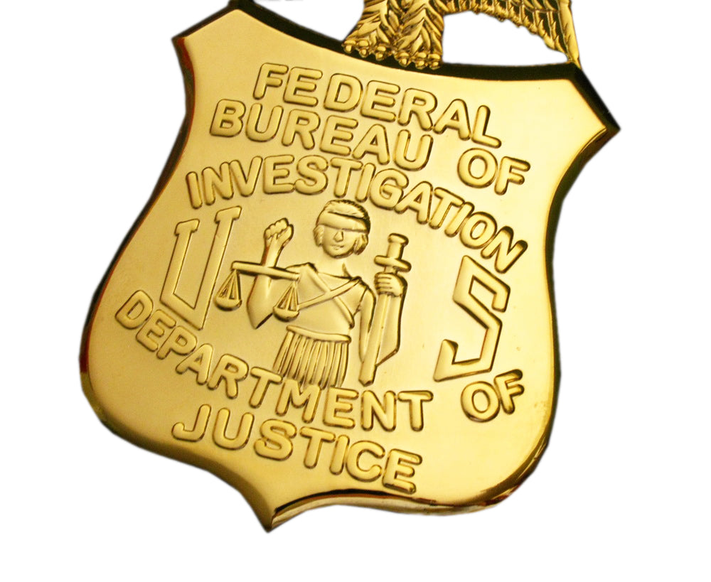 FBI Department Of Justice Badge Replica Movie Props – Cop Collectibles