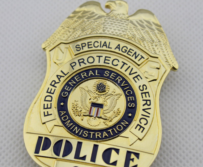 US FPS Special Agent Police Badge Replica Movie Props With No.96 – Cop ...