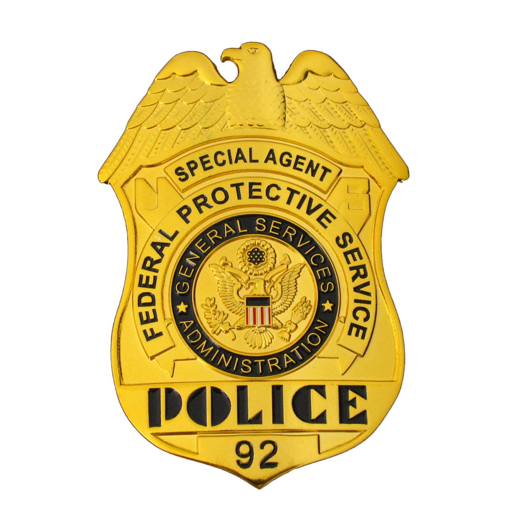 US FPS Special Agent Police Badge Replica Movie Props With No.92 – Cop ...