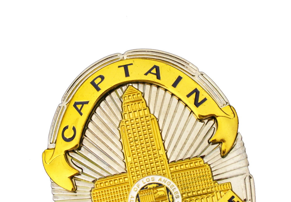 LAPD Los Angeles Captain Police Badge Replica Movie Props With No.2712 ...