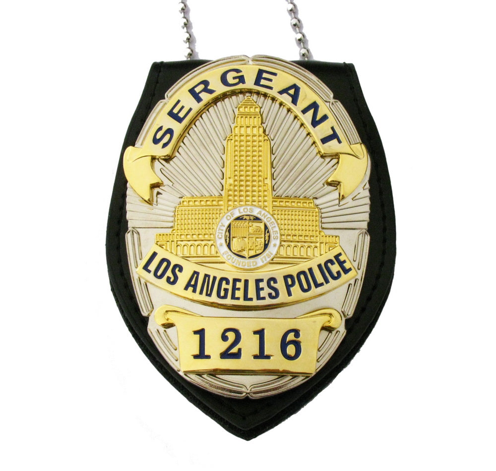 LAPD Los Angeles Sergeant Police Badge Replica Movie Props With No.121 ...