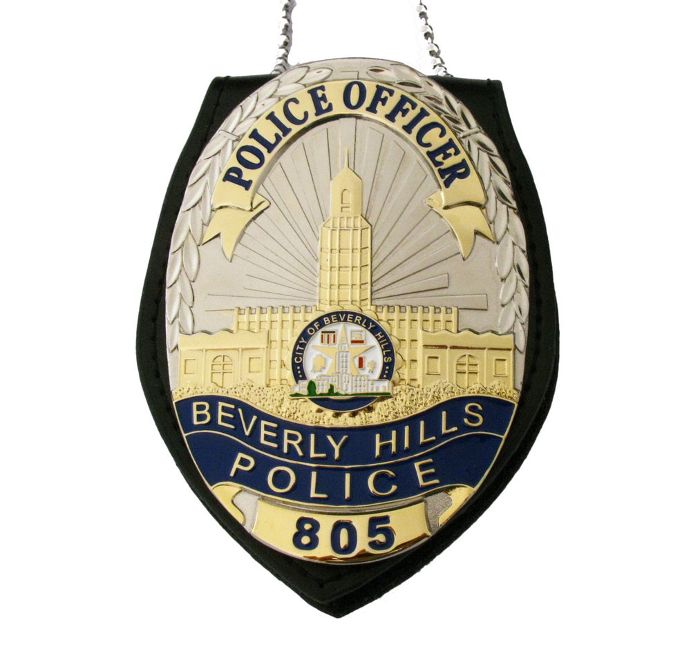 BHPD Beverly Hills Police Officer Badge Replica Movie Props With No.80 ...