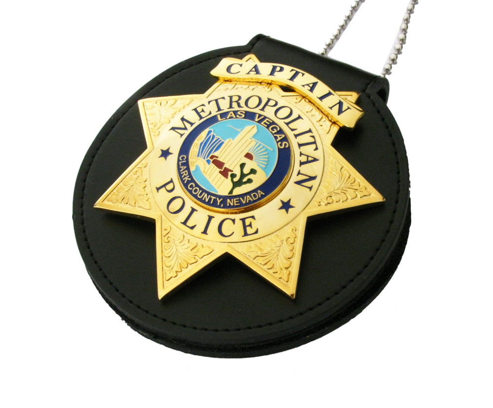 LVMPD Las Vegas Metropolitan Captain Police Badge Replica Movie Props ...