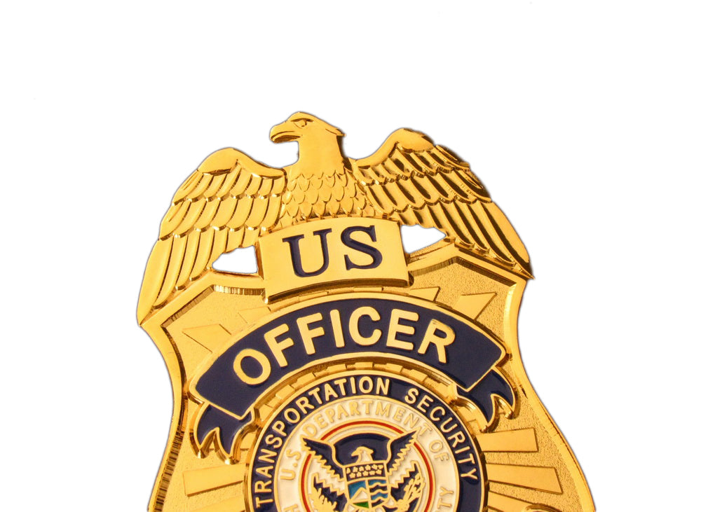 US DHS TSA Officer Badge Replica Movie Props – Cop Collectibles