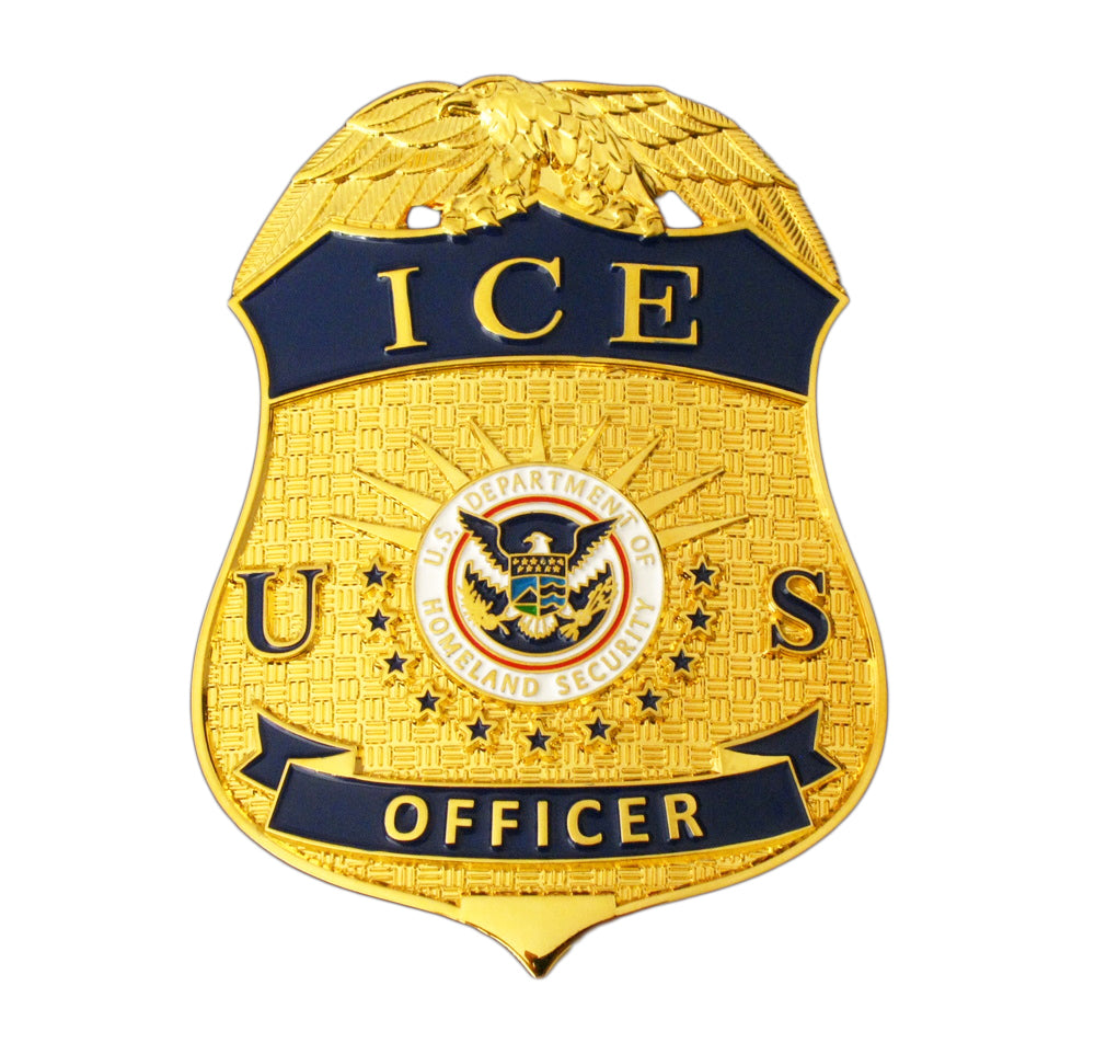 US ICE Officer Badge Replica Movie Props – Cop Collectibles