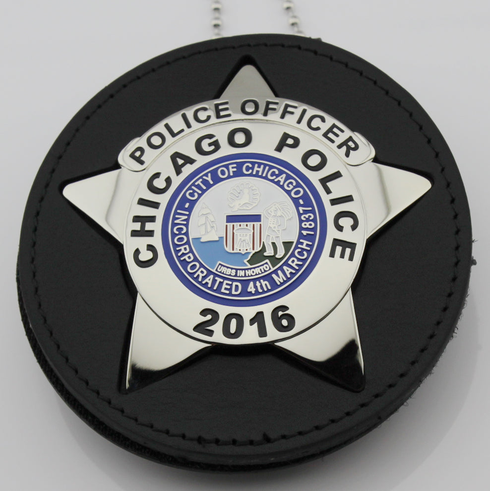 Genuine Leather Inset Type Holder/ Holster/ Wallet For CPD Chicago Pol ...