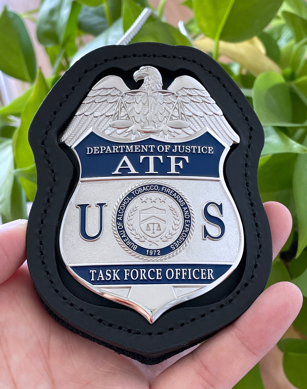 US ATF TFO Task Force Officer Badge Solid Copper Replica Movie Props ...