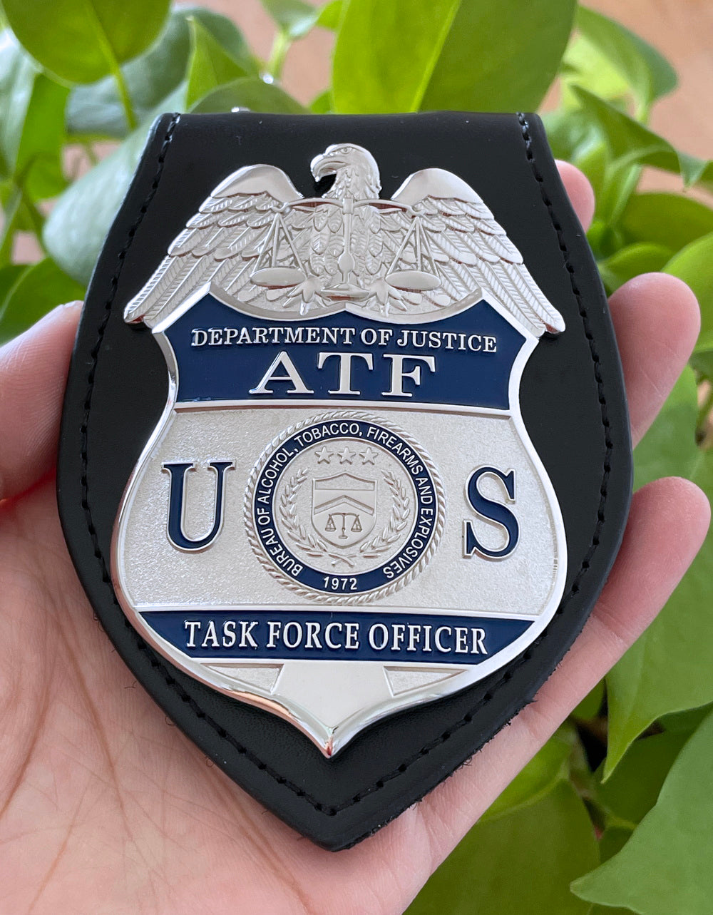 US ATF TFO Task Force Officer Badge Solid Copper Replica Movie Props ...