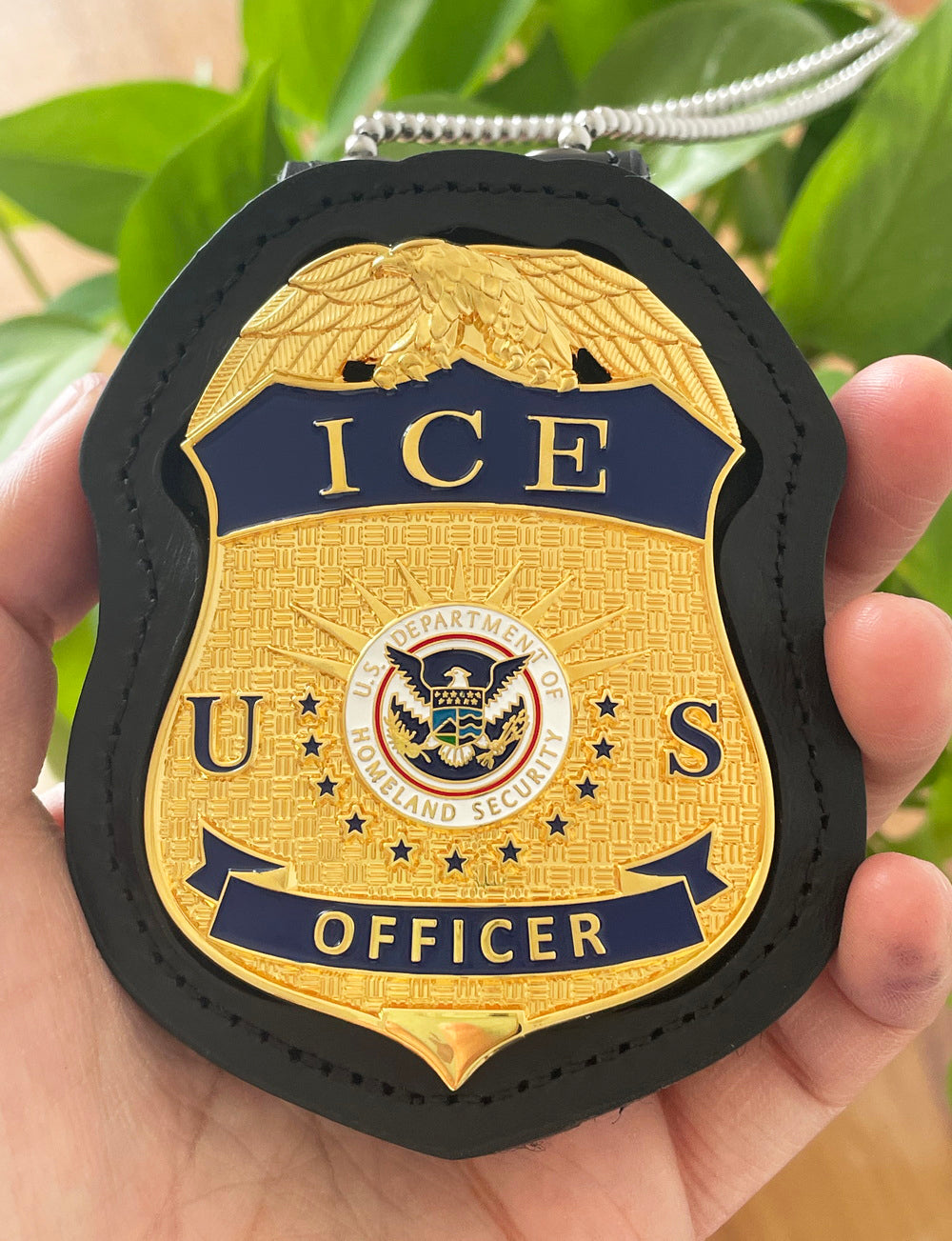 US ICE Officer Badge Replica Movie Props – Cop Collectibles