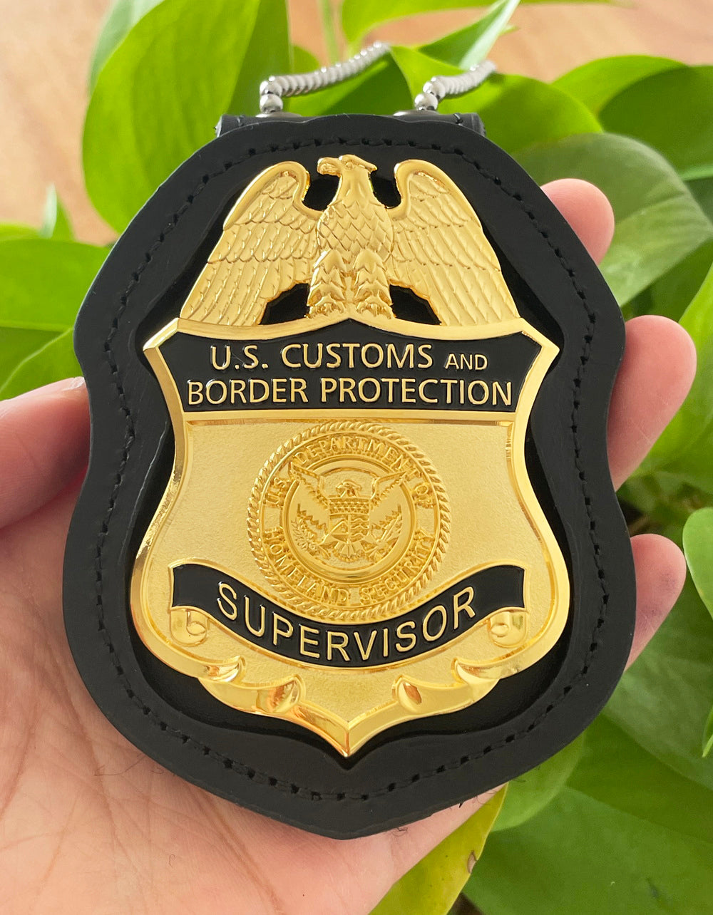 US CBP Supervisor Badge Solid Copper Replica Movie Props – Cop Collectibles