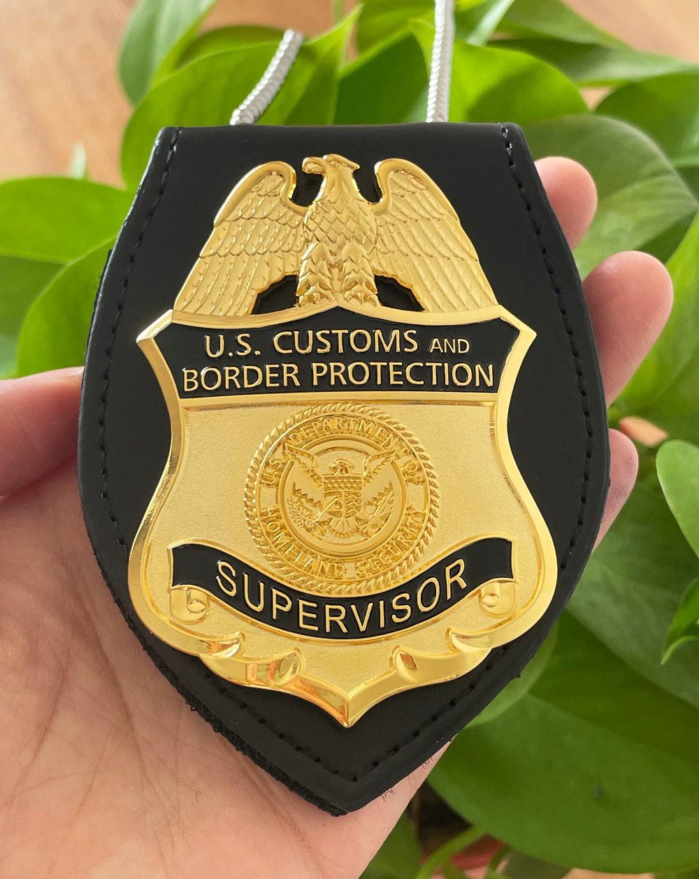 US CBP Supervisor Badge Solid Copper Replica Movie Props – Cop Collectibles
