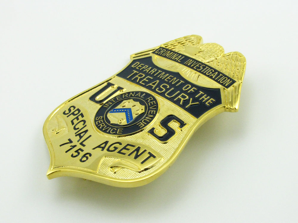US Department Of Treasury Criminal Investigation Special Agent Badge R ...