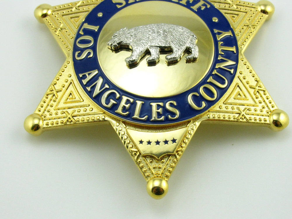 LASD Los Angeles County Sheriff Bear Badge Replica Movie Props With 5 ...