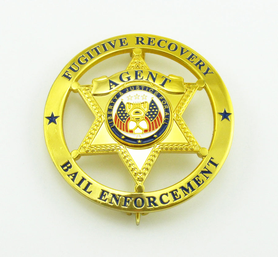 US Bail Enforcement & Fugitive Recovery Agent Badges Replica Movie Pro ...