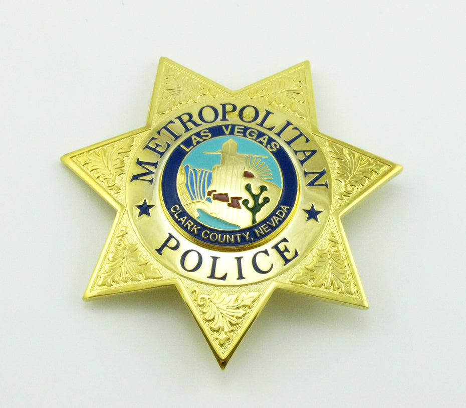 LVMPD Las Vegas Metropolitan Police Badge Replica Movie Props – Cop ...