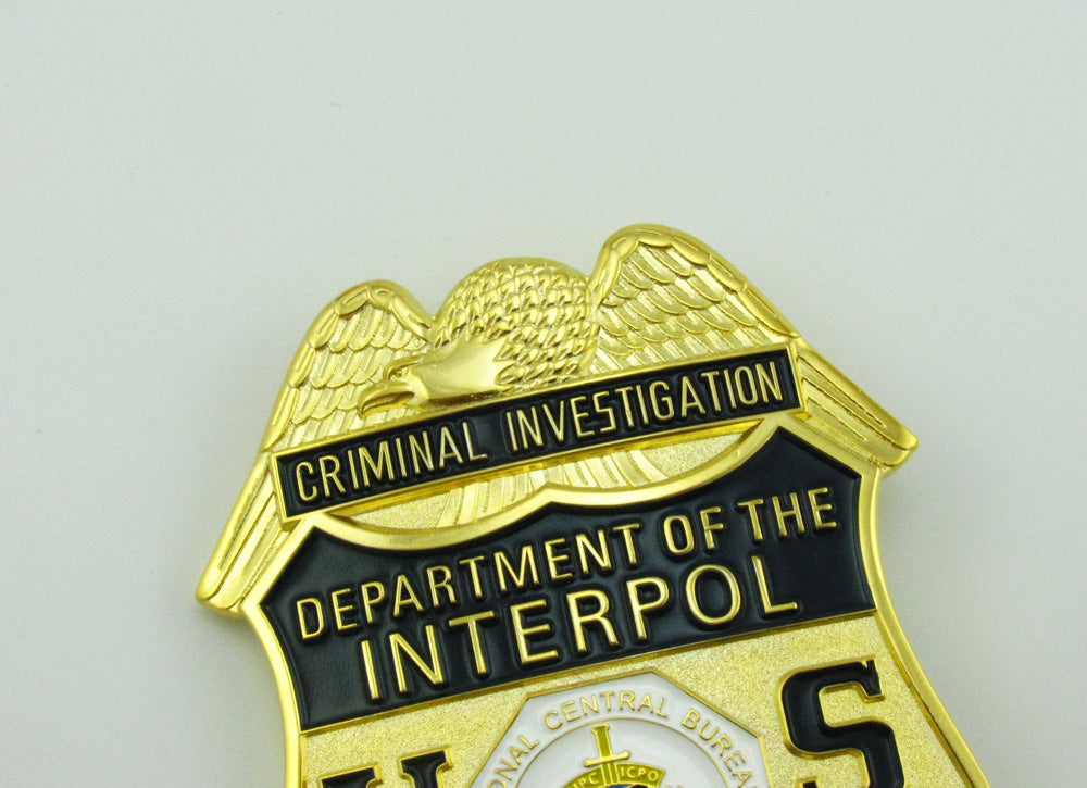 US Department Of Interpol Criminal Investigation Special Agent Badge R ...
