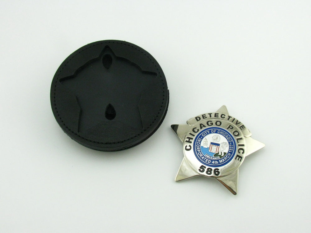 Genuine Leather Inset Type Holder/ Holster/ Wallet For CPD Chicago Pol ...