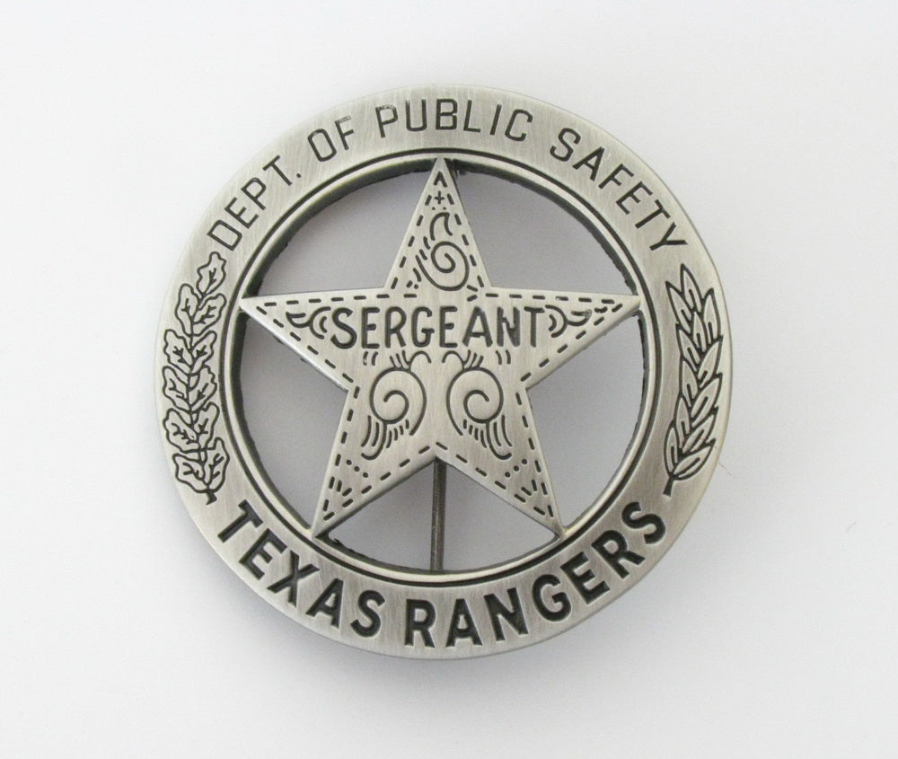US Texas Rangers Sergeant Badge Replica Movie Props – Cop Collectibles