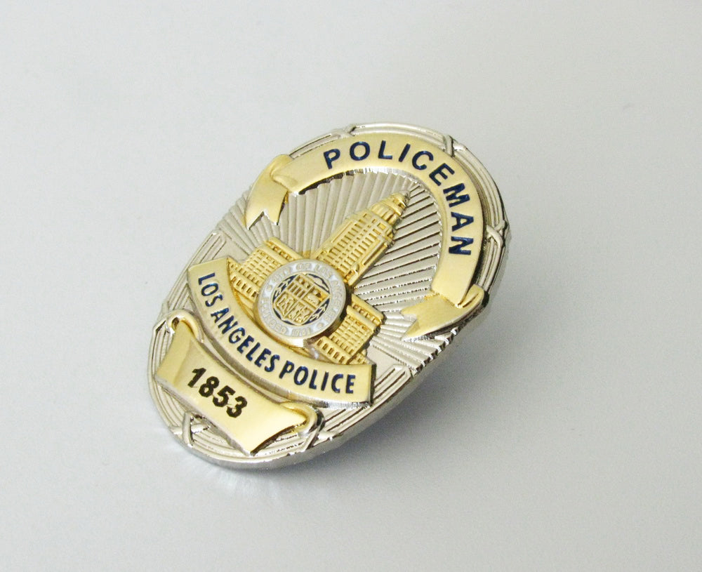 LAPD Los Angeles Police Badge Lapel Pin Mini Version (2 Optional Style ...