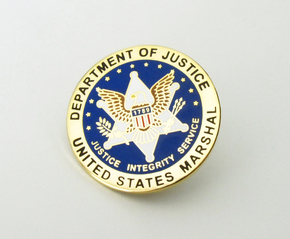 USMS US Marshal Service Badge Lapel Pin Mini Version – Cop Collectibles