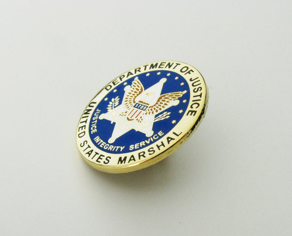 USMS US Marshal Service Badge Lapel Pin Mini Version – Cop Collectibles