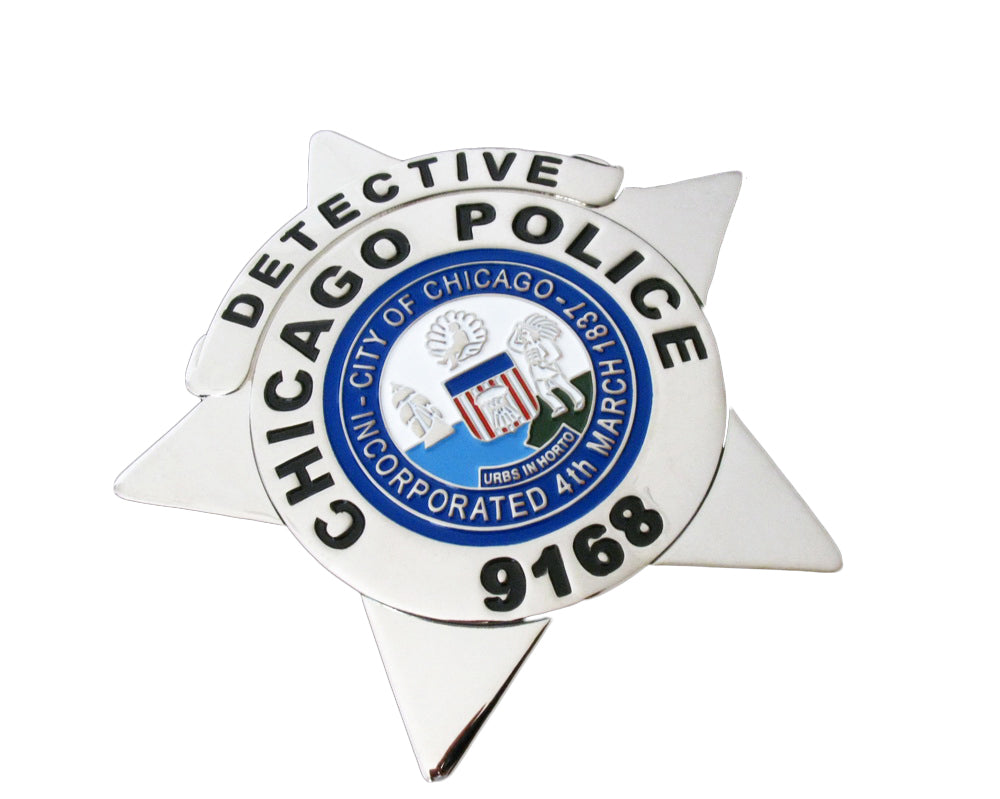 CPD Chicago Detective Police Badge Replica Movie Props With No.9168 ...