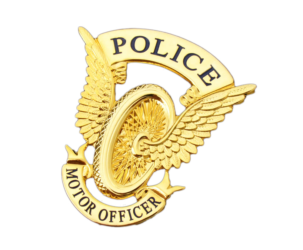 Police Motor Officer Badge Replica Movie Props – Cop Collectibles