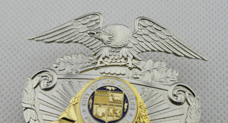 LAPD Los Angeles Police/Chief Cap Badge Hat Insignia Replica Movie Pro ...