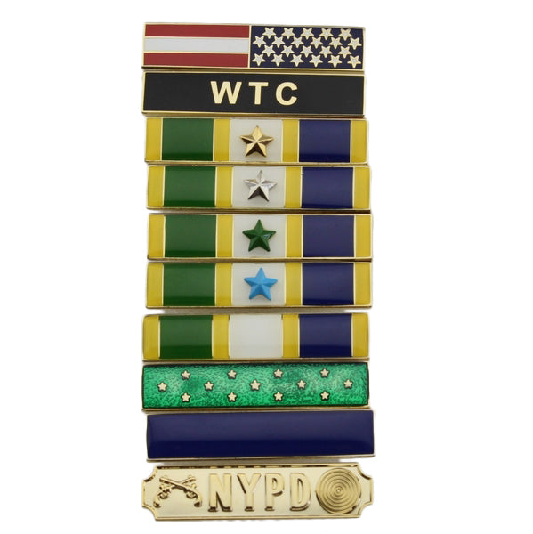 10 Pcs of NYPD New York Police Uniform Honor Citation Bars Badge Repli ...