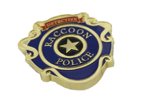 R.P.D. Resident Evil Raccoon City Detective Clip-on Police Badge Repli ...