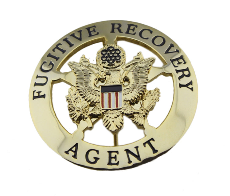 US Fugitive Recovery Agent Badge Replica Movie Props – Cop Collectibles
